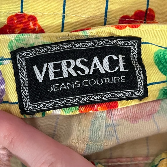Versace | Pants & Jumpsuits | Rare Vintage Versace Berry Pants | Poshmark